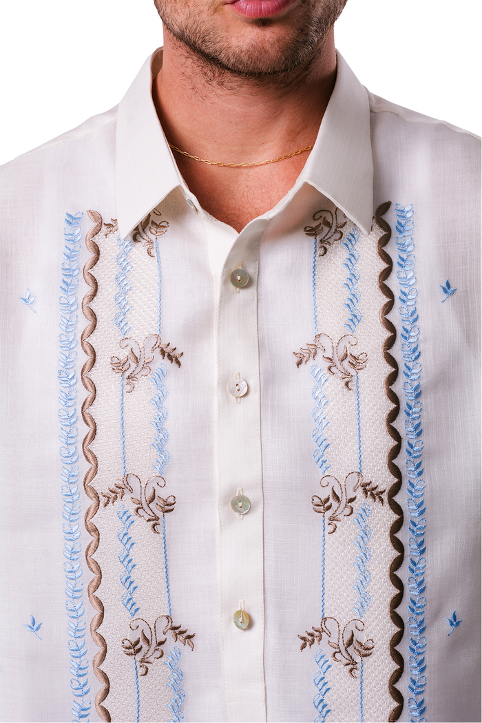 Bourbon Men's Barong | Ivory | By The Mestizo