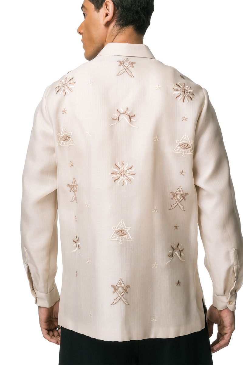 Danilo Men's Barong | Beige | Modern Filipino by The Mestizo