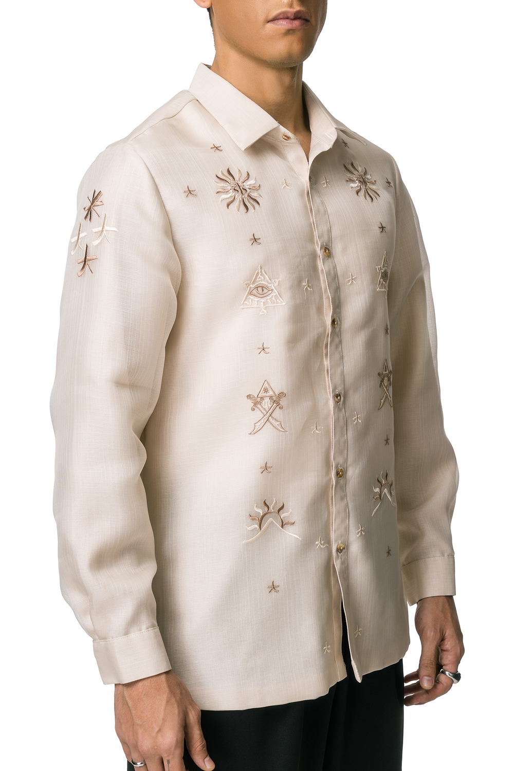 Danilo Men's Barong | Beige | Modern Filipino by The Mestizo