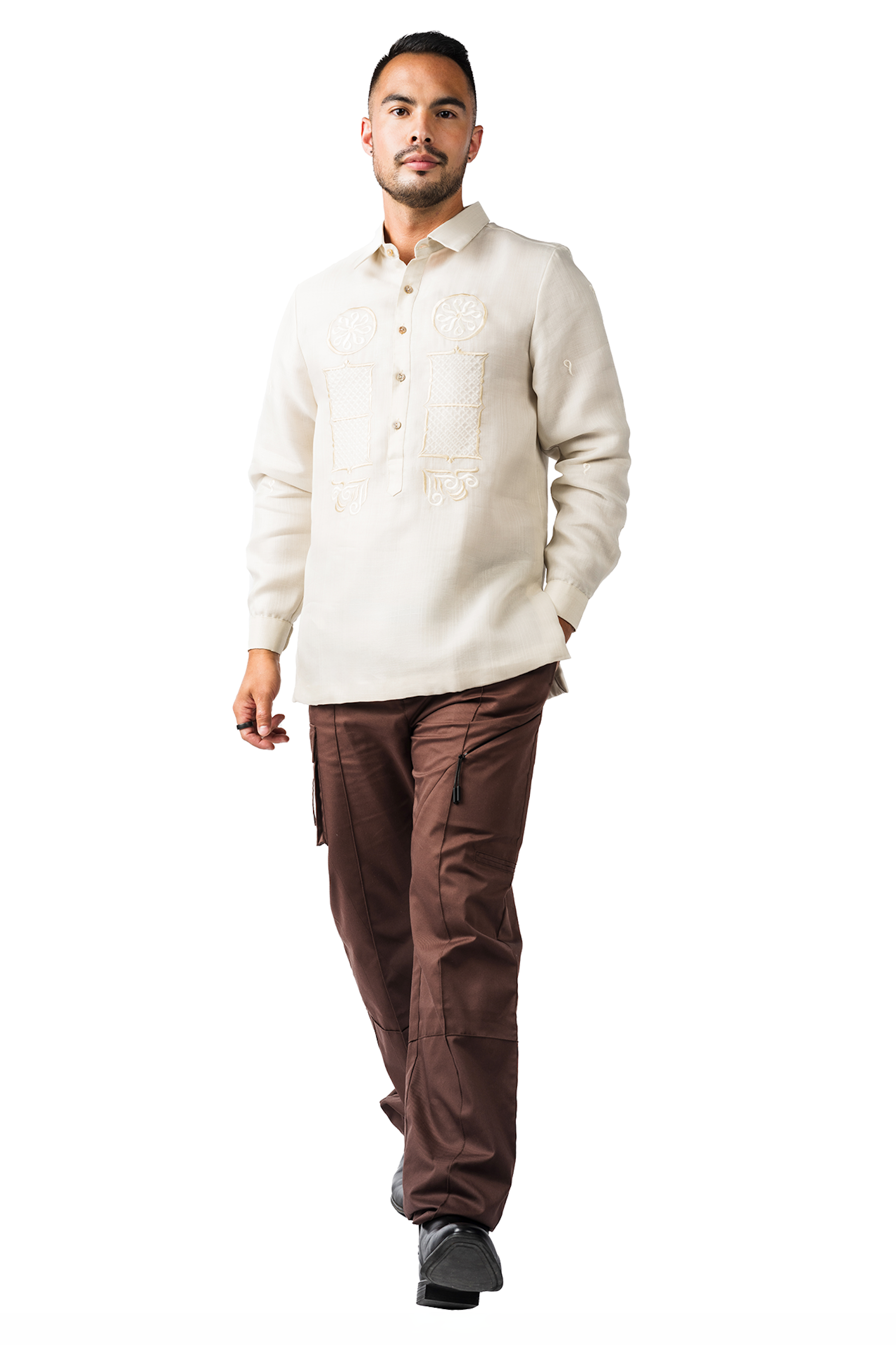 Ramon Mens Barong | Beige | Modern Filipino by The Mestizo