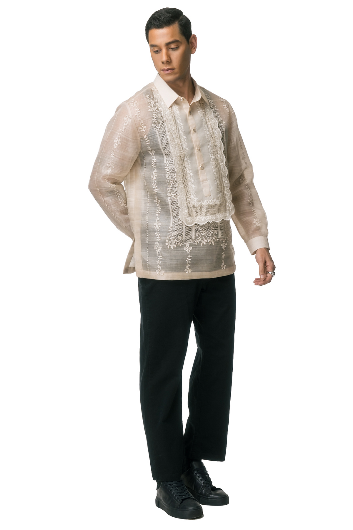 Pepe Men's Barong | Bespoke | Black Label by The Mestizo