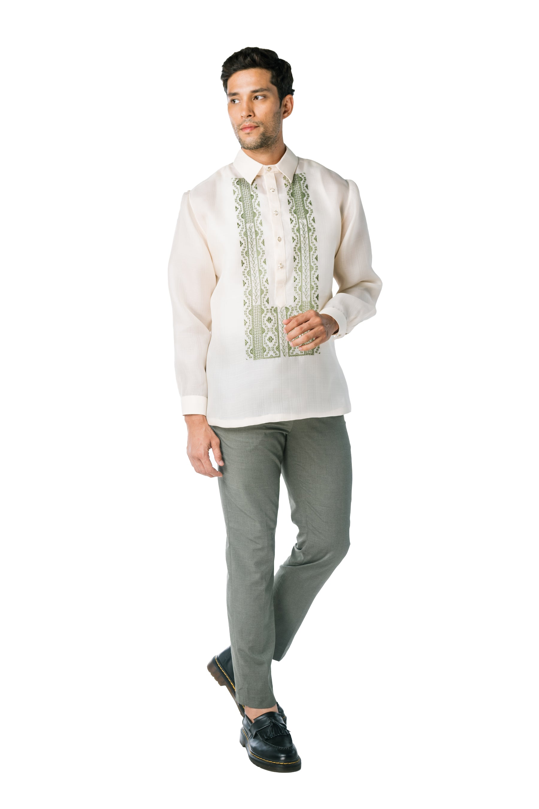 Timothy Mens Barong | Beige | Modern Filipino by The Mestizo