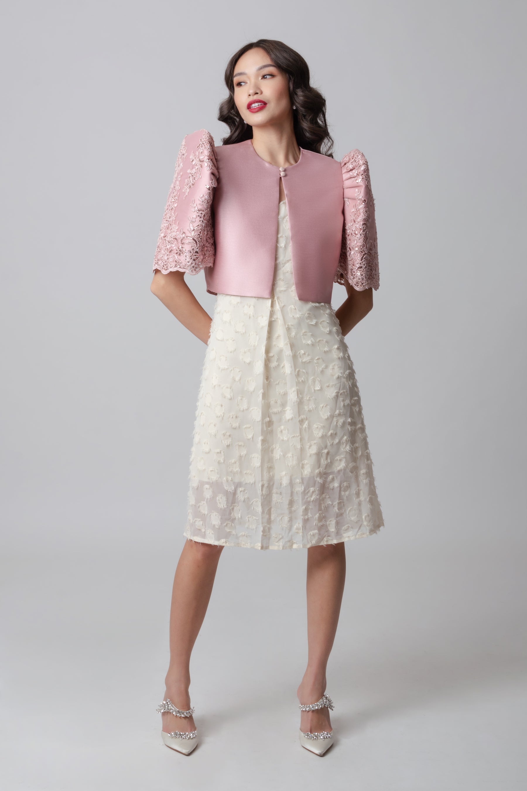 Ivy Filipiniana Bolero | Old Rose | Modern Filipiniana by The Mestizo LA