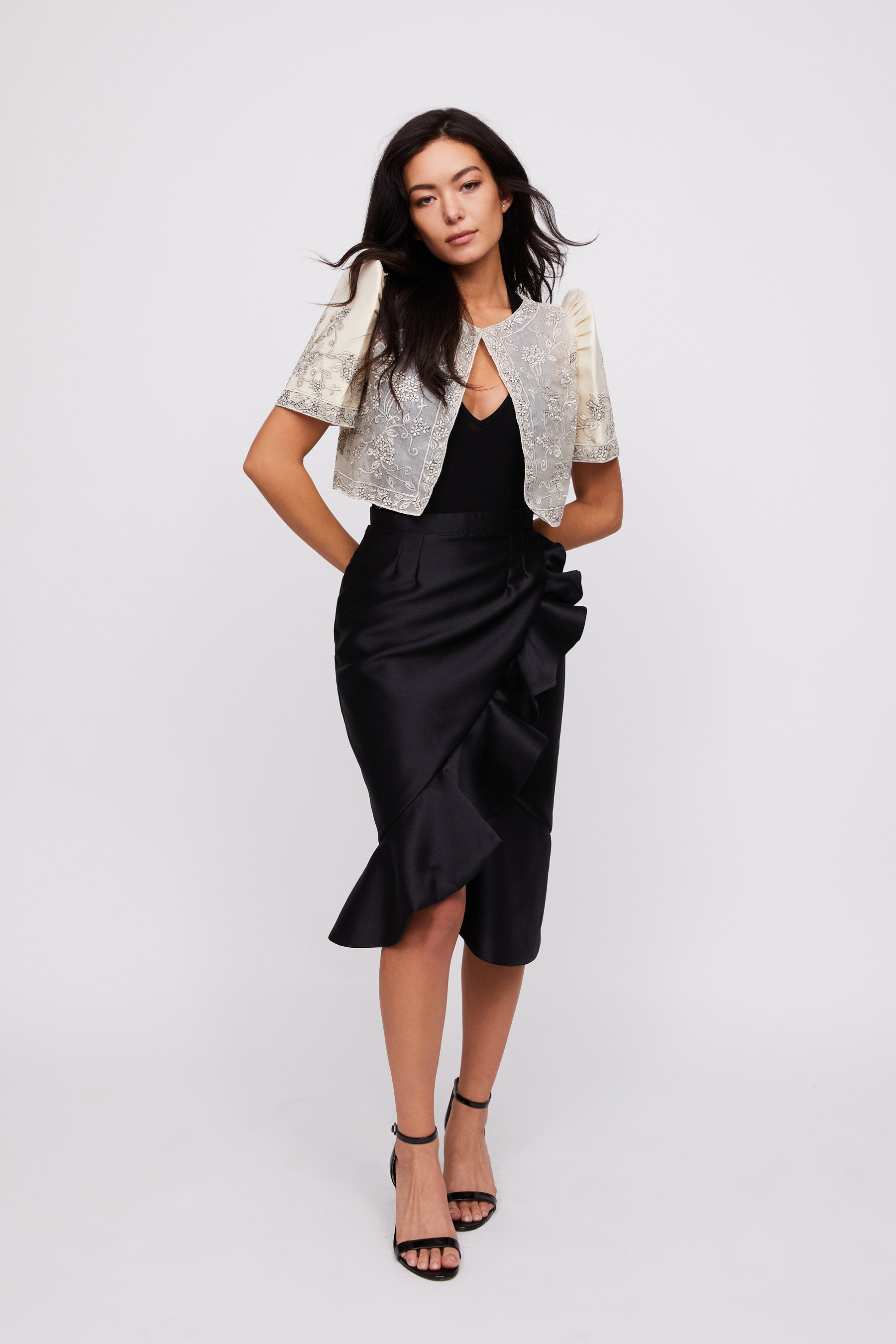 Nora Filipiniana Bolero | Beige | by The Mestizo LA