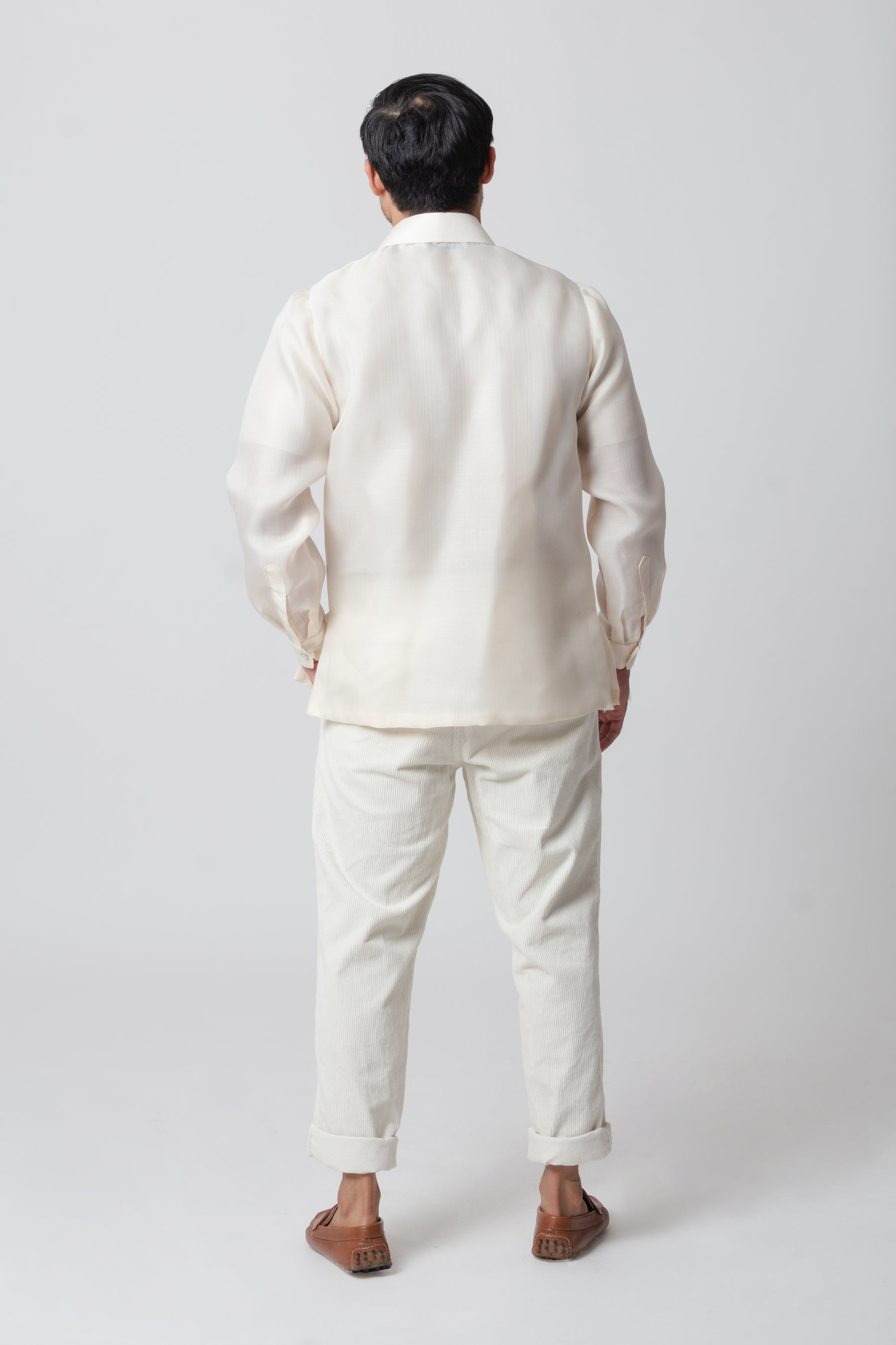 Ramon Mens Barong Tagalog | Beige | Modern Filipino by The Mestizo LA